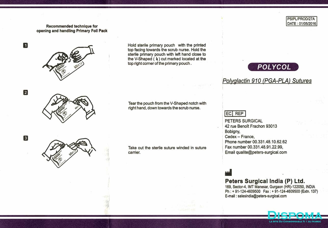 Fil de suture résorbable Rond • au meilleur prix au Maroc • DISPOMA