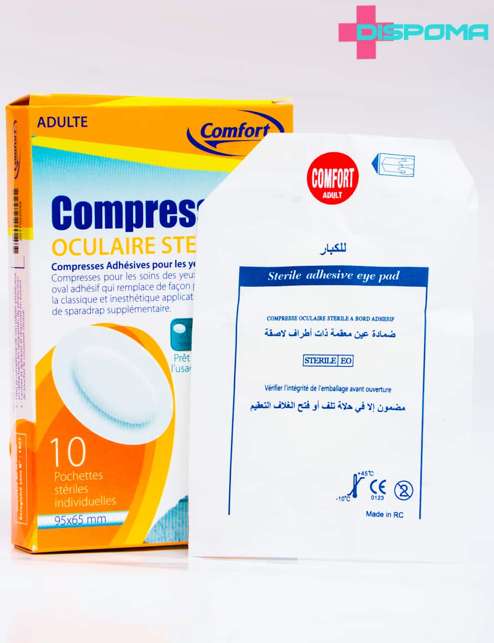 Compresse oculaire adhésive au meilleur prix au Maroc • DISPOMA